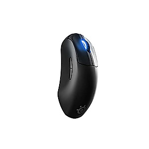 SteelSeries Prime Wireless FPS Gaming Mouse with Magnetic Optical Switches and 5 Programmable Buttons – USB-C – 18,000 CPI TrueMove Air Optical Sensor – Prism RGB Lighting - Black (Renewed)