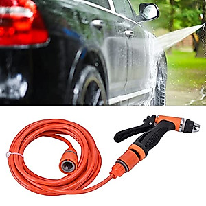 Electric Water High Pressure Washer, Car Washer 5.5LMin 12V 72W G1/2 Male Thread Plastic Self-Priming for Garden