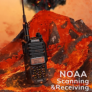 Baofeng UV-9G GMRS Radio (2 Pack), IP67 Waterproof Outdoors Two Way Radios, Long Range Rechargeable with Programming Cable and RA-MD2 Antennas, GMRS Repeater Capable, Support Chirp