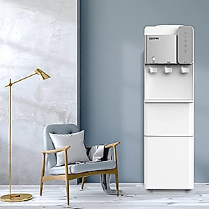 SOOPYK Hot and Cold Water Cooler Dispenser with Ice Maker for 5 Gallon Bottle Built-in Ice Maker 27 lbs in 24 hrs Perfect for Home Office