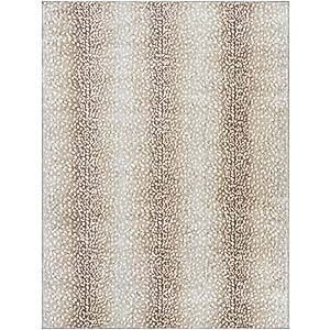 Artistic Weavers Pablo Antelope Print Area Rug,9' x 12'3",Camel/Light Gray