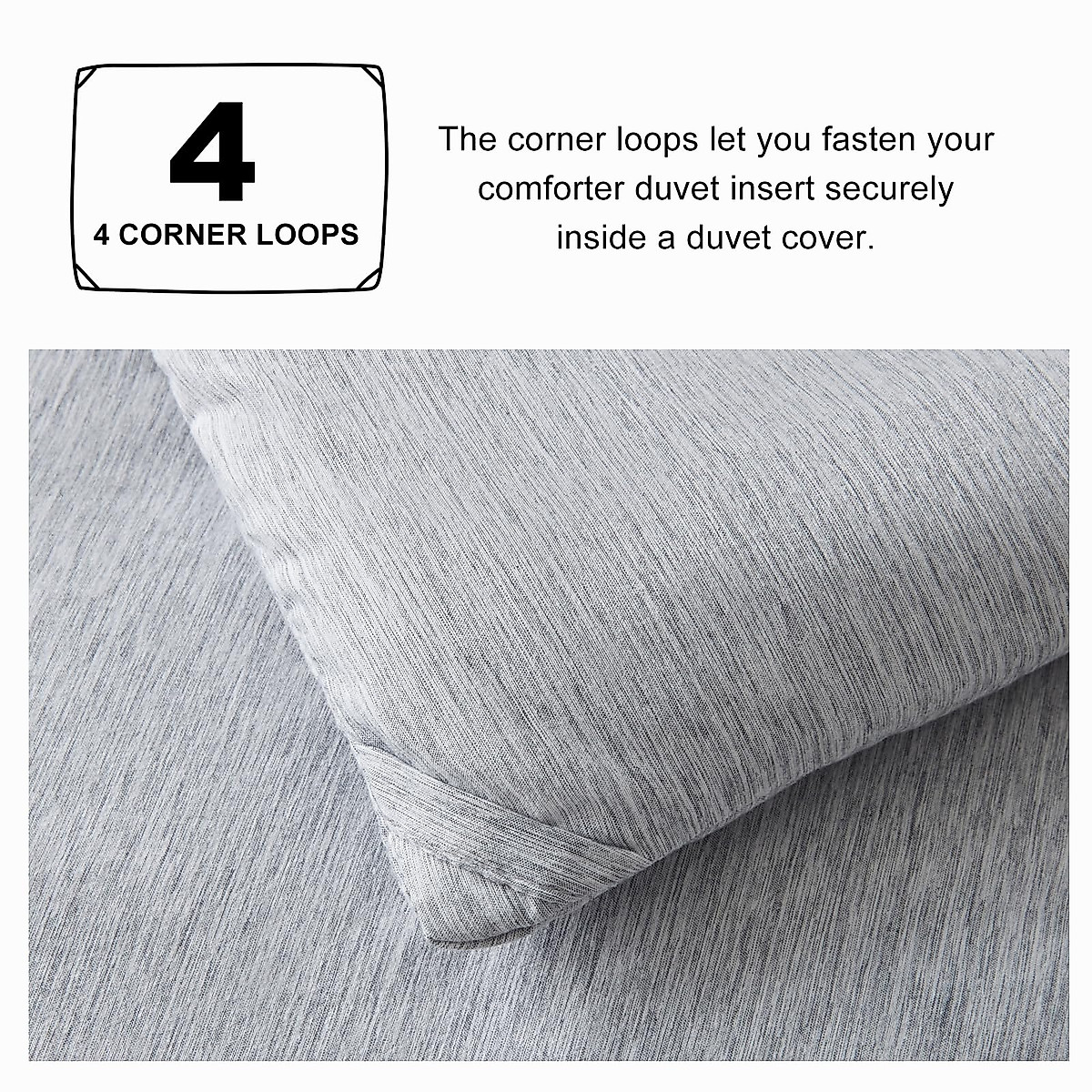 CozyLux Twin/Twin XL Comforter Set Dorm Bedding, 2 Pieces Light Grey Twin Extra Long Soft Luxury Cationic Dyeing Comforter for College, Light Gray Breathable Bed Set with 1 Comforter and 1 Pillow Sham