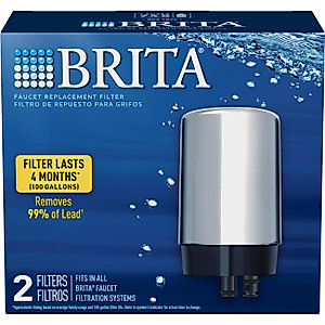 Brita Water Filter for Sink Complete System + Replacement Filters (2 Count)