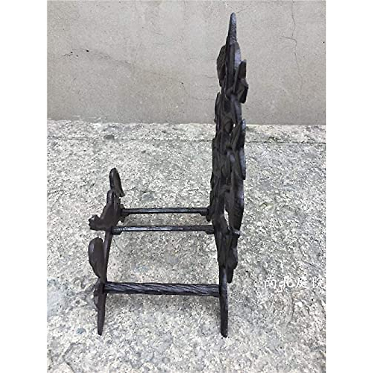 Riyyow Retro cast Iron Wrought Iron six Bird Garden Water Pipe Rack Garden Rack Garden Home Wall Decoration Water Pipe Bracket Drain Pipe-European Style (Color : A)