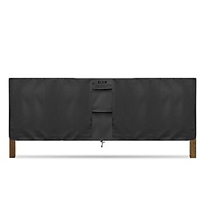 KHOMO GEAR Heavy Duty Outdoor Furniture Cover - Waterproof Square & Rectangular Covers with Air Vents - for Ottoman, Tables, Coffee Side Tables and Others