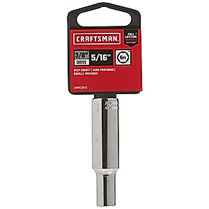 CRAFTSMAN Deep Socket, SAE, 3/8-Inch Drive, 5/16-Inch, 6-Point (CMMT23145)