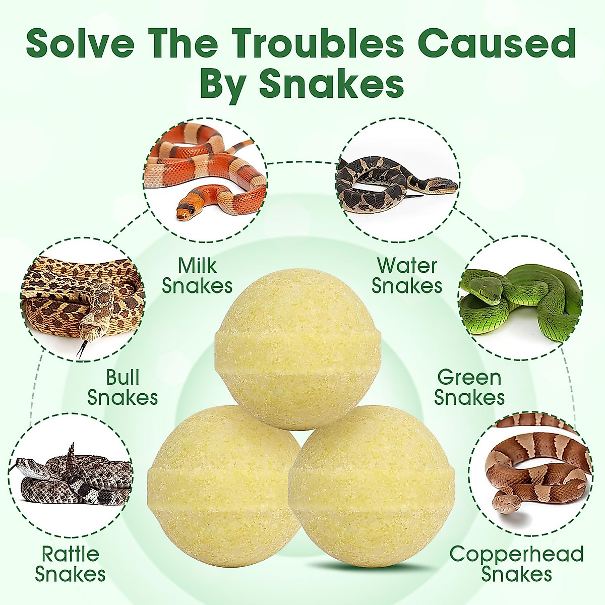 Snake Repellent for Yard Powerful 10 Pack Snake Away Repellent for Outdoors Plant-Based Ingredients Snake Repellent Balls Pet & Kid Friendly