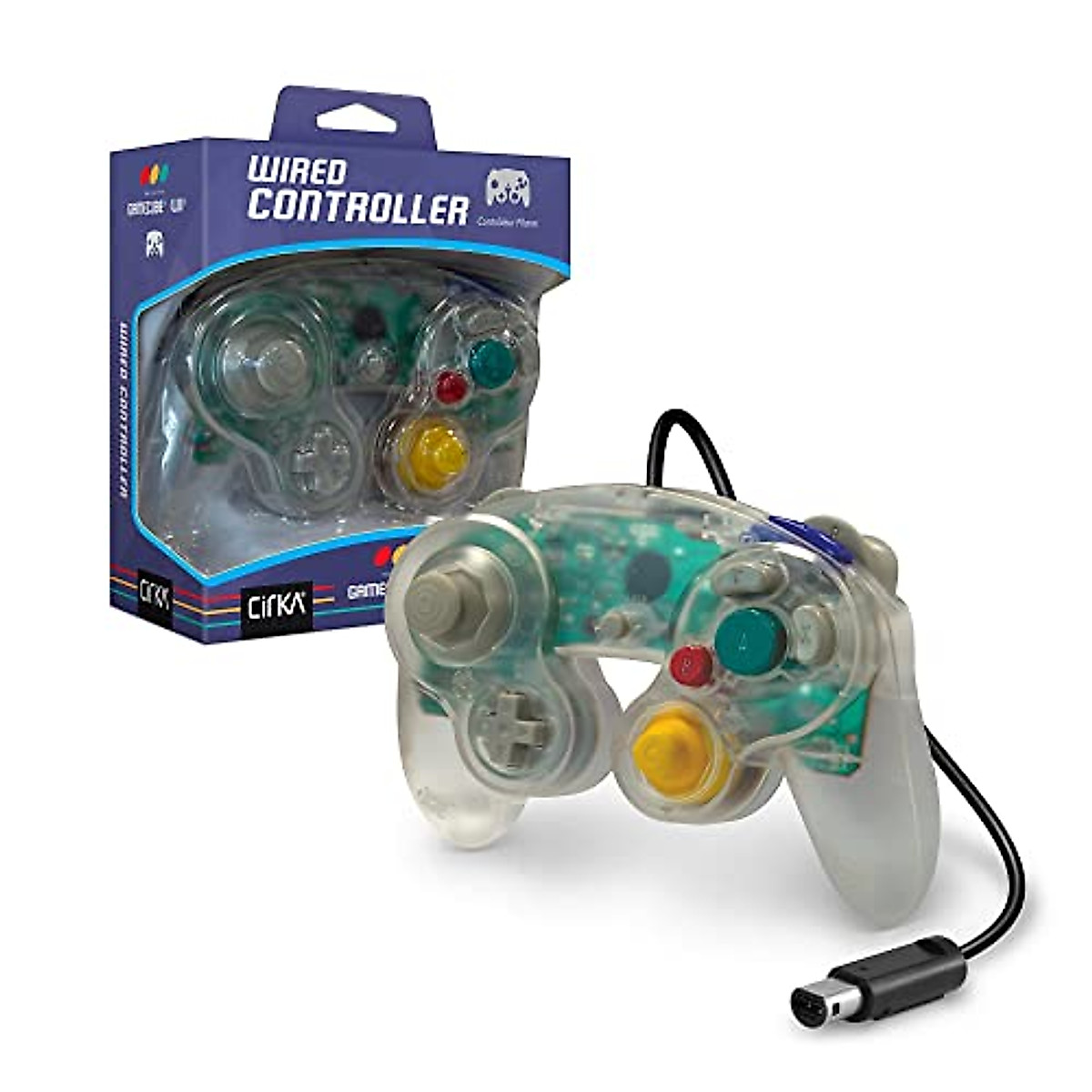 CirKa Wired Controller for GameCube/Wii (Clear)