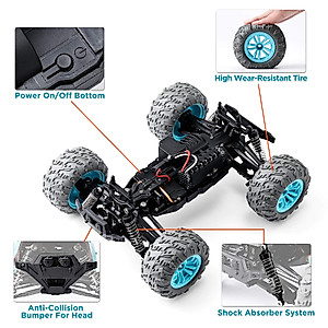 SainSmart Jr. 1:14 Off Road RC Car, 4WD Remote Control High Speed Rock Crawler for Boy Kids Adults