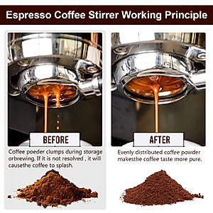 YMWVH Espresso Tamper 51mm,30lb Spring Loaded Tamper, Premium Barista Coffee Tamper with Calibrated Spring Loaded Flat Stainless Steel Base