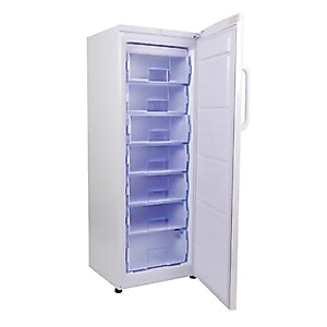 11 Cu Ft Upright Freezer with Drawer Organizer - Manual Defrost & Energy Efficient