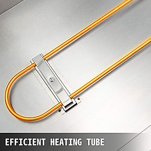 VEVOR 110V Bain Marie Food Warmer 12 Pan x 1/3 GN, Food Grade Stainelss Steel Commercial Food Steam Table 6-Inch Deep, 1800W Electric Countertop Food Warmer 96 Quart with Tempered Glass Shield