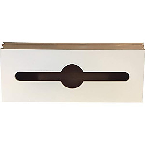 HealthyShelf White ABS Plastic MultiFold Paper Towel Dispenser - Wall Mount Shelf - Handy Multi-Use Decorative Shelf Dispenser for Bath, Kitchen, Laundry Room