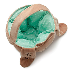 Personalized Brown Easter Bunny Bag with Custom Name | Plush Easter Bag with Handle | Soft Egg Basket for Kids | Customized Easter Basket | Great for Book and Toy Storage