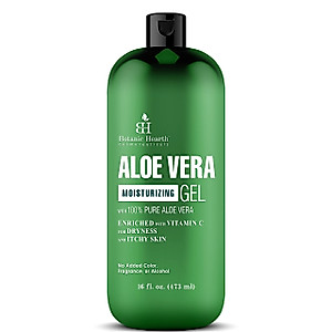 Botanic Soothing Hearth Aloe Vera LIQUID Gel - From 100% Pure and Natural Cold Pressed Aloe Vera, 16 fl oz