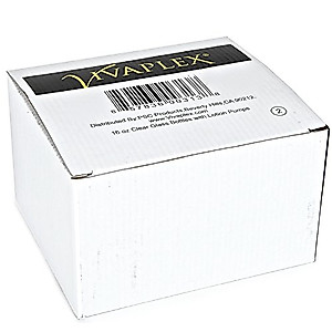 Vivaplex, 2, Large, 16 oz, Empty, Clear Glass Bottles with Black Lotion Pumps