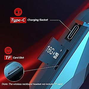 150H Playtime Neckband Bluetooth Headphones with LED Power Display, Bluetooth V5.3 Sweatproof Sport Headsets Stereo Sound, 7 EQ and Game Mode, USB-C Fast Charging, with Noise Cancelling Microphone