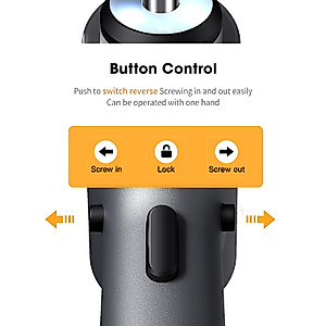 RARTOP Electric Screwdriver, Screwdriver Set with LED Light, 3.7V Cordless Screwdriver, 1/4'' Torque Screwdriver Bits S2 Steel, Max 5N.m, 30PCS Screwdriver Bit Set for Home DIY