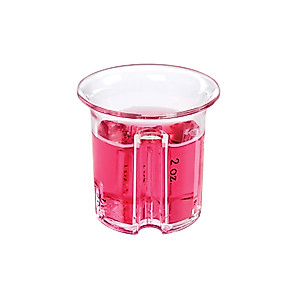 HIC Kitchen E-Z 4-Step Multi Measure Bar Cocktail Jigger, 0.5-Ounce to 2-Ounces