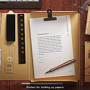 Black Metal Bull Hinge Clips, Coideal 20 Pack 2 Inch Large Binder Paper Clip Clamps for Food Bags, Pictures Photos, Art Crafts, Office Supply (51mm)