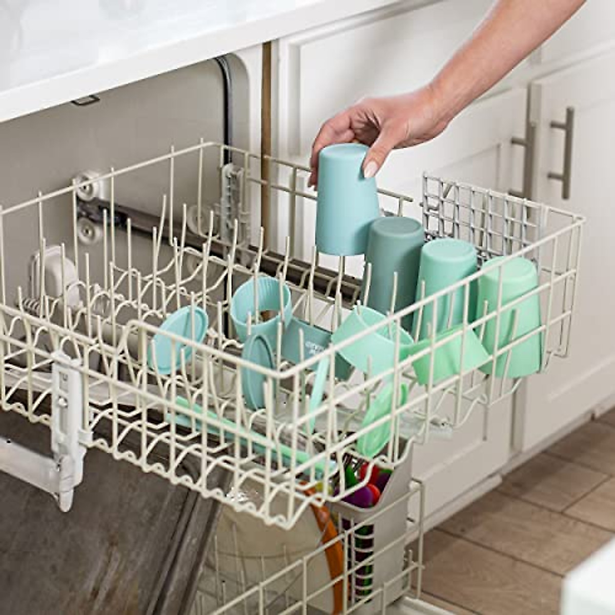 Grow Forward Kids Bamboo Cups - Kids Cups with Straws and Lids - Eco Friendly BPA Free - Dishwasher Safe - Straw Cups for Kids with Silicone Lids and Sleeves - Drinking, Smoothies - Rainforest