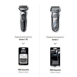 Braun Series 7 New Generation Electric Shaver 73s Replacement Head, Compatible with 7020s, 7025s, 7085cc, 7027cs, 7071cc and 7075cc Shavers