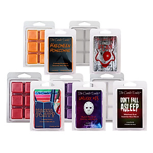 The Candle Daddy Halloween Horror Movie 5 Pack - 5 Amazingly Spooky Wax Melts - 30 Total Cubes - 10 Total Ounces - Fun Scary Gift October Fall Autumn