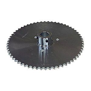 60 Tooth 1" Bore Live Axle Hub Sprocket 40/41/420 Chain 1/4" Keyway for Go Kart