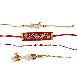 KRISHA KRAFTS Gopal Jhula Singhasan/Peacock Bhai Rakhi/Lumba/Greeting Card for Brother Combo Set Rakshabandhan for Sister Kids 3.9 out of 5 sta