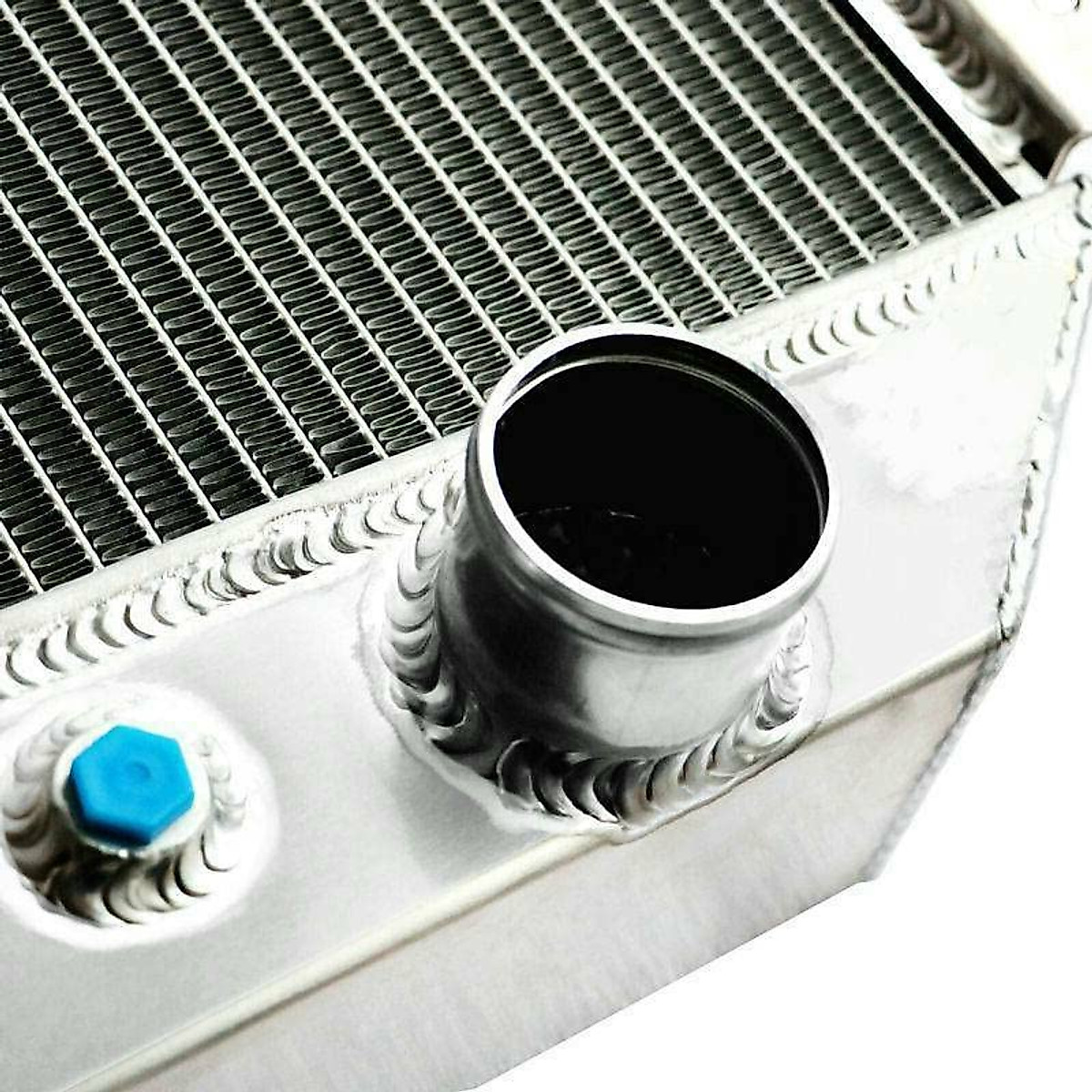 CoolingMaster 4 ROW Radiator+Shroud Fan+Relay Compatible with 1966-1979 Ford F100 F150 F250 F350