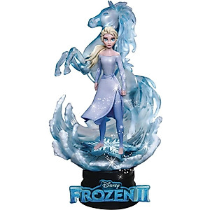 Beast Kingdom Frozen II: Elsa DS-038 D-Stage Series Statue, Multicolor, 6 inches