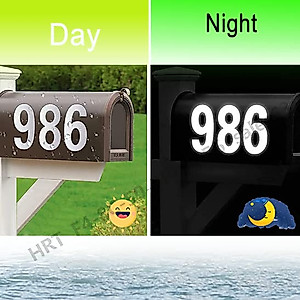 5 Sheets Self Adhesive Vinyl Letters Stick, Mailbox Letters Sticker for Mailbox, Signs, Window, Door, Cars, Trucks, Home, Business, Address(Black,3 Inch)