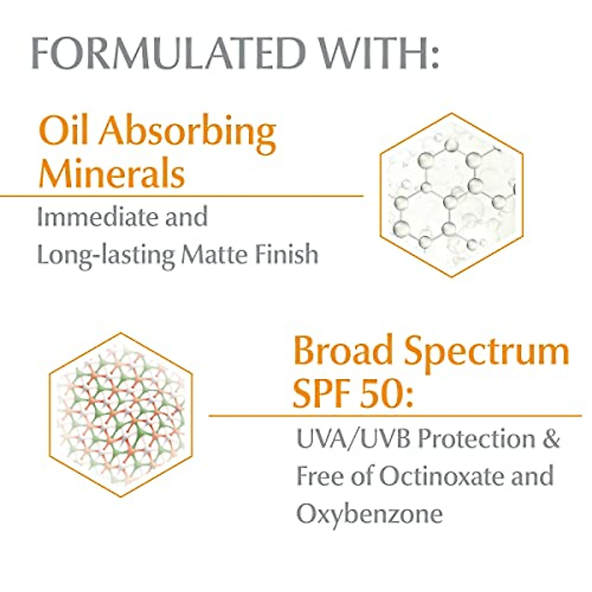 Eucerin Sun Oil Control SPF 50 Face Sunscreen Lotion with Oil Absorbing Minerals, 2.5 Fl Oz Bottle