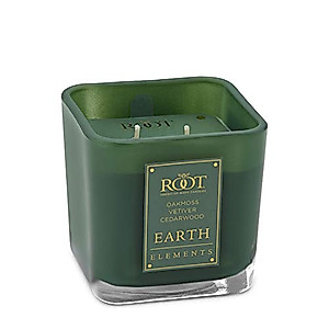 Root Candles Scented Candles Elements Collection Premium Handcrafted 2-Wick Candle, 10.5-Ounce, Earth