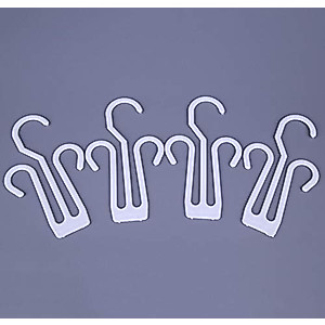 WellieSTR 100 Pcs (White) Plastic Slippers Leather Shoes Drying Shelf Hanger Shoes Hanger Drying Rack