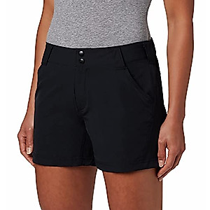 Columbia Womens Coral Point Iii Athletic Shorts, Black, 10 US