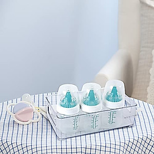 YeeBeny Baby Bottle Organizer, Plastic Storage Center for Baby Bottles and Food Jars - Baby Bottle Organizer for Cabinet, Perfect Organizer for Kitchen Cabinet, Pantry, Refrigerator, and Countertop