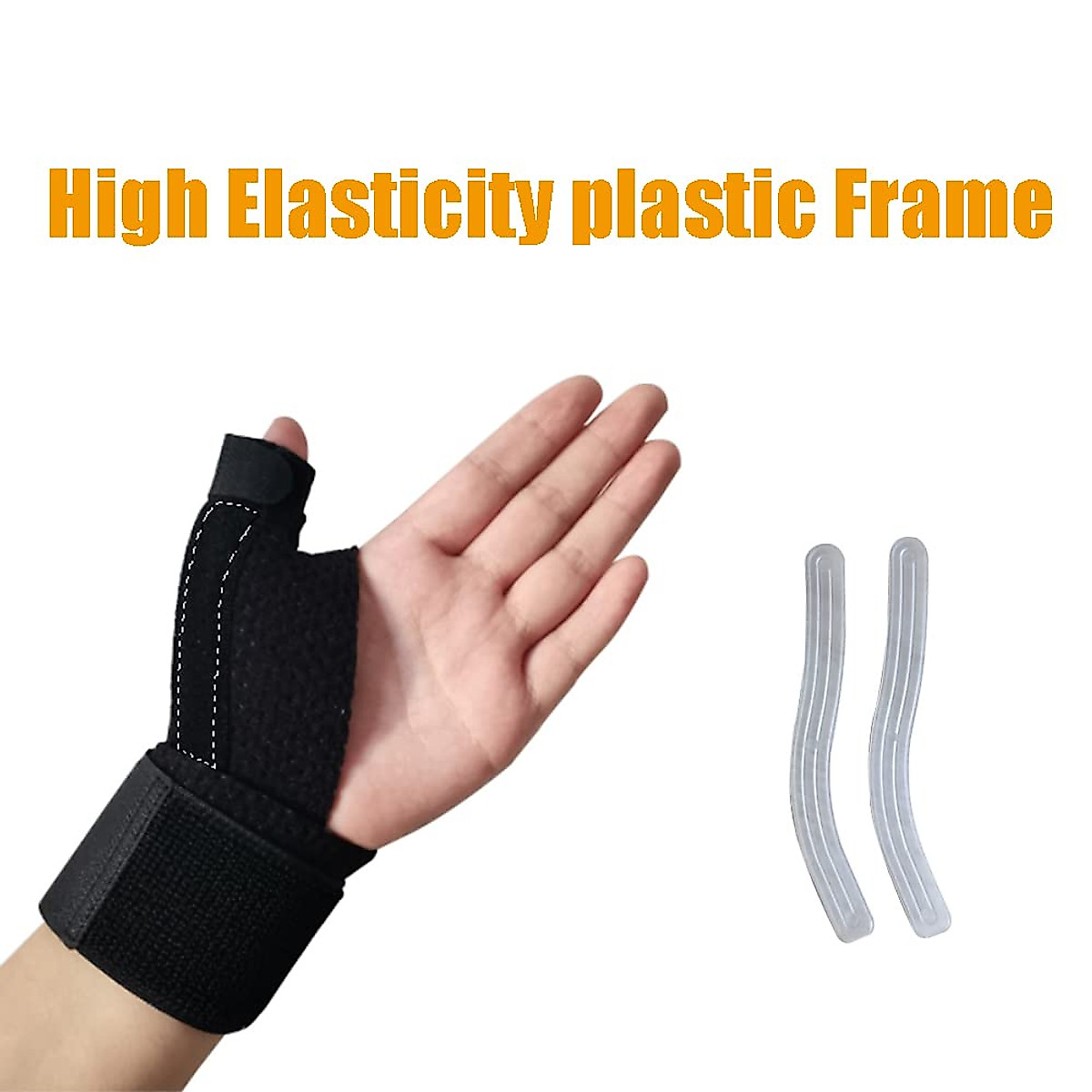 AMABAZR Thumb & Wrist Stabilizer splint for BlackBerry Thumb, Trigger Finger, Pain Relief, Arthritis, Tendonitis, Sprained,Carpal Tunnel,Stable,Lightweight and Breathable Right/Left