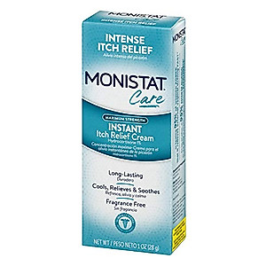 Monistat Instant Itch Relief Cream for Women, Maximum Strength Feminine Itch Care, 1 oz, 2 Pack