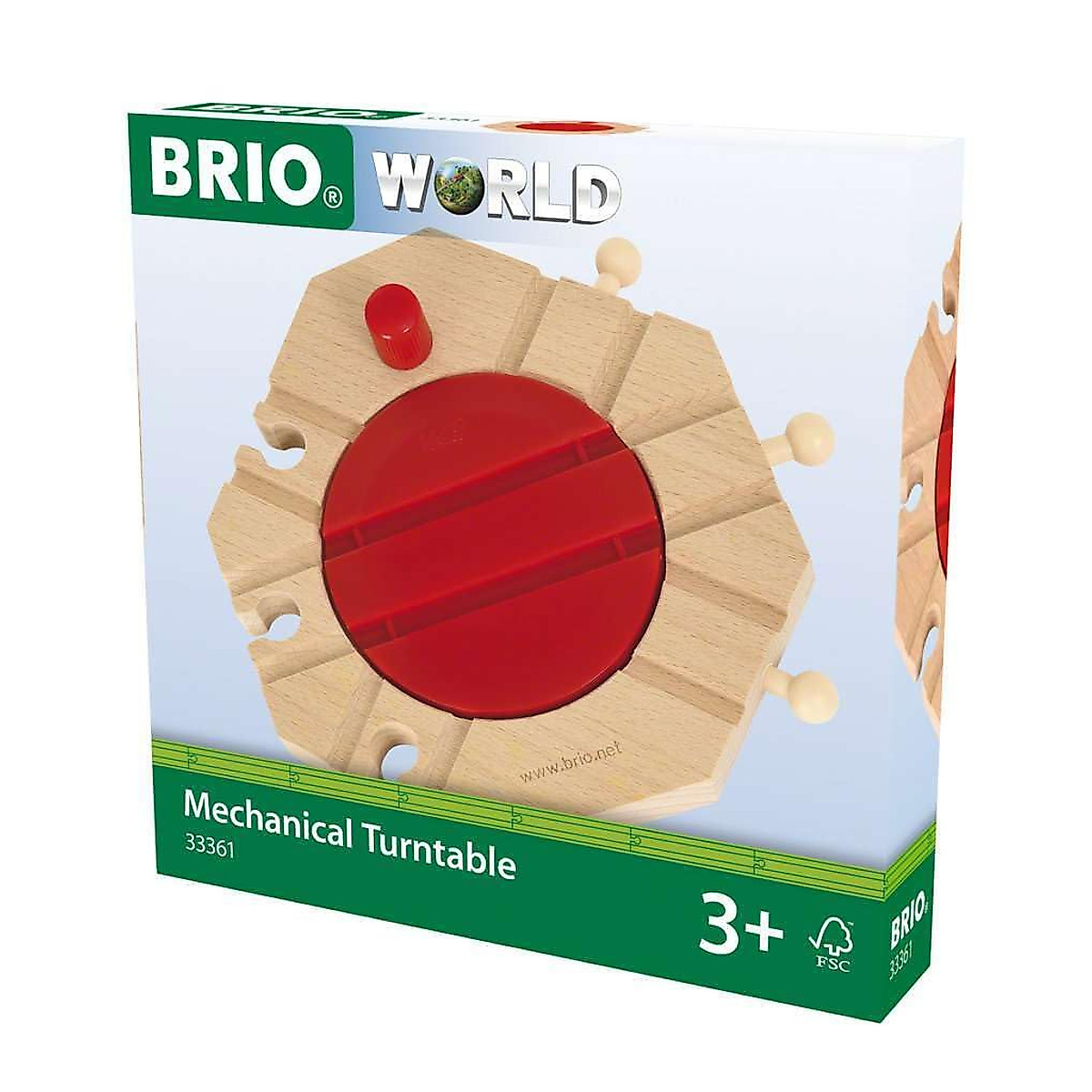 BRIO World - 33361 Mechanical Turntable | Engaging Train Toy Accessory for Creative Play | Safe for Kids Ages 3 and Up | Compatible with BRIO Railway Toys