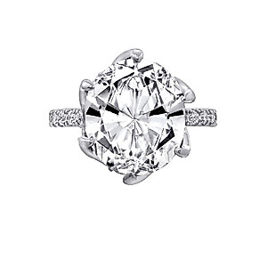 DIAMONBLISS Platinum Plated Silver Celebrity Kourtney with Cubic Zirconia Cocktail Ring (7)
