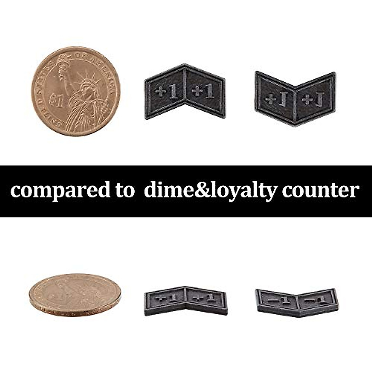 Sumind 40 Pieces Metal MTG Counters Magic Gathering Counters Magic Counter Tokens Bulk Antique Silver MTG Buff Counters for CCG MTG Magic The Gathering