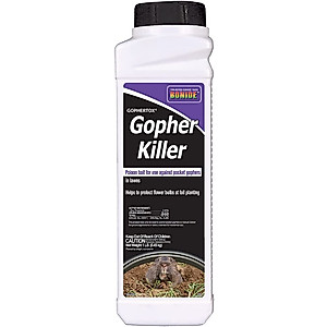 Bonide Gophertox Gopher Killer, 1 lb. Ready-to-Use Poison Bait Granules to Protect Lawn & Garden from Pocket Gophers