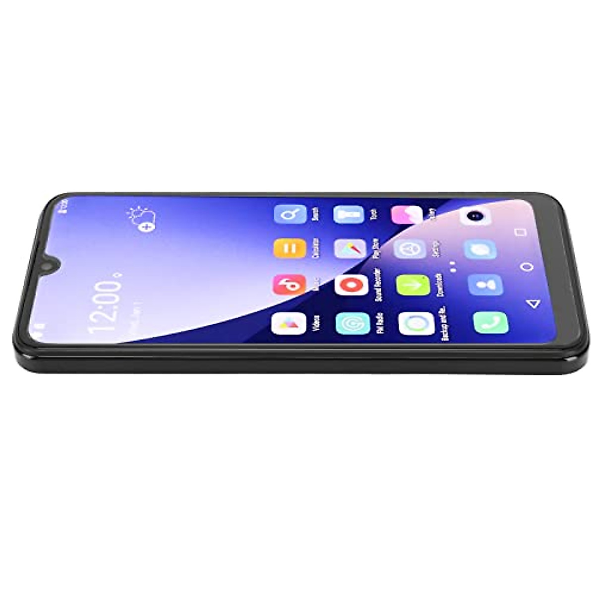 Airshi 4GB RAM 64GB ROM Cellphone, Face Recognition Dual SIM Unlocked Phone 100-240V 6.3in HD Screen GPS Supported Black for Taking Photos (US Plug)