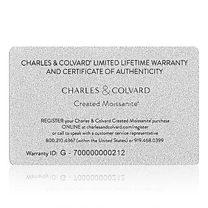 925 Silver and 10K Yellow Gold Round Blue Sapphire and Forever Classic Moissanite from Charles & Colvard (1.12 Cttw, Gemstone Birthstone, Available In Size 5, 6, 7, 8, 9)