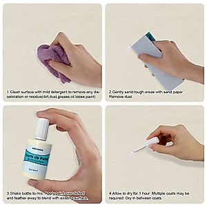 NADAMOO Beige Multi Surface Touch Up Paint, Interior and Exterior House Appliance Paint for Cabinet, Wall, Door, Furniture, Windows, Shutter and Trim