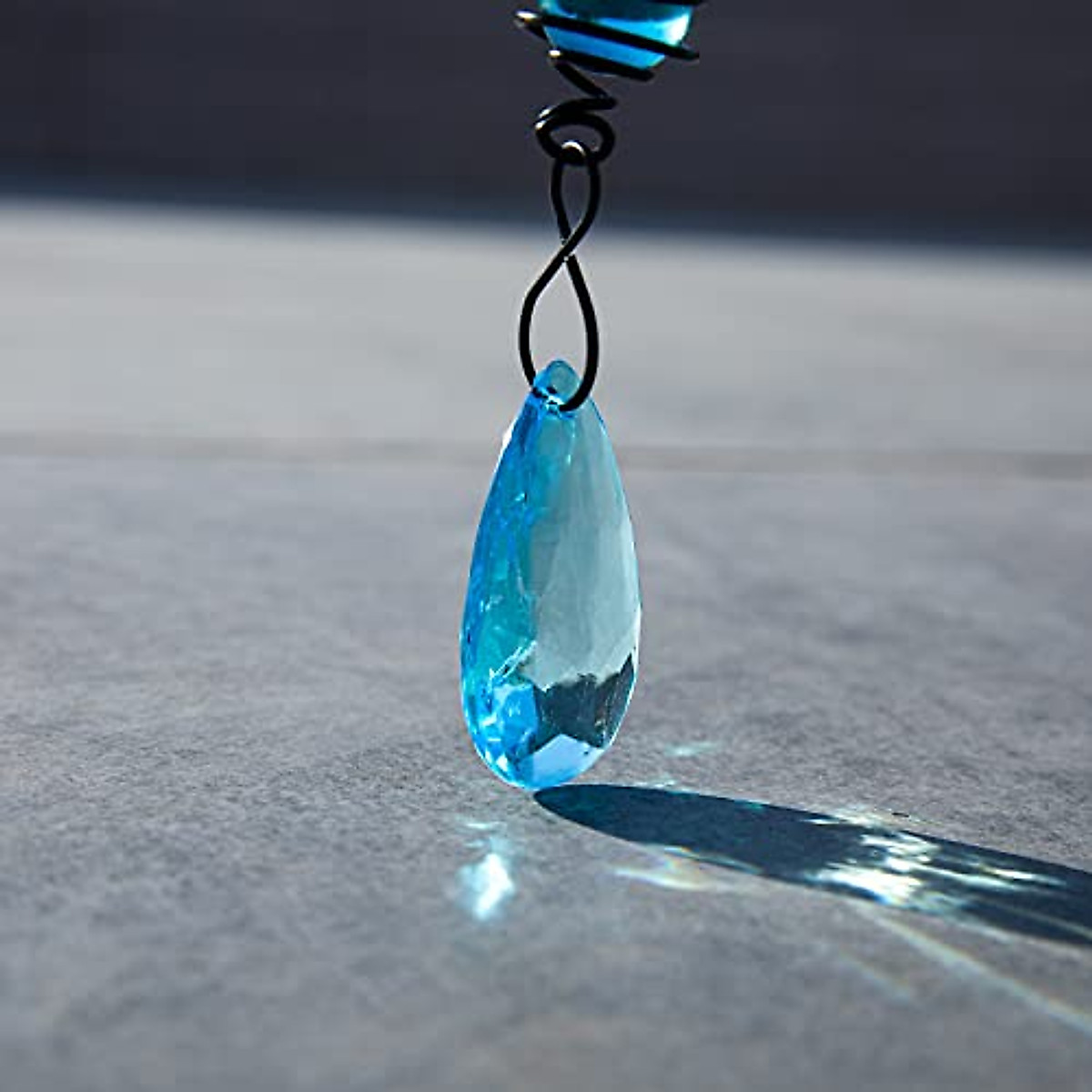 Fused Glass Bird Window Suncatcher,Indoor and Outdoor Hanging Decoration,with Crystal Pendant and Suction Cup,2 Pack Ornament for Home and Garden