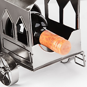 BRUBAKER Wine Bottle Holder Statue Locomotive Sculptures and Figurines Decor & Vintage Wine Racks and Stands Gifts Decoration