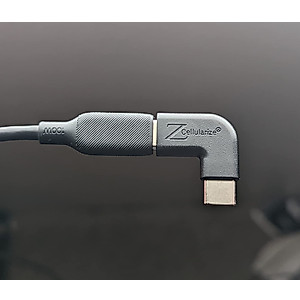 Cellularize USB C Extender Adapter 40Gbps 240W Short Dock Cable Extension Type-C 8K@60Hz PD Low Profile Male to Female Thunderbolt QC & Data Transfer for USB-C Devices (Right Angle, 4 Pack)