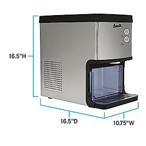 Avanti Elite Series Countertop Nugget Ice Maker and Dispenser, 33 lbs, in Stainless Steel (NIMD3313S-IS)
